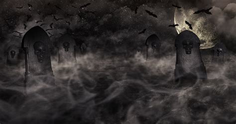 묘지 삭제 표시 두개골과 흐린 밤 하늘 배경에서 스타의 전체 할로윈 개념 3d 그림 10월에 대한 스톡 사진 및 기타 이미지