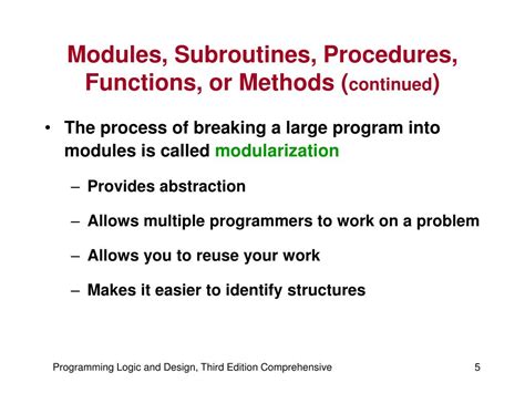 Ppt Chapter 3 Modules Hierarchy Charts And Documentation