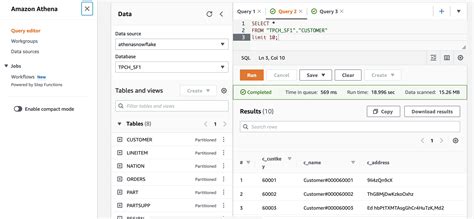 Query Snowflake Using Athena Federated Query And Join With Data In Your Amazon S3 Data Lake