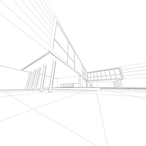 Premium Photo Concept Architecture Drafting White Isolated 3d Rendering