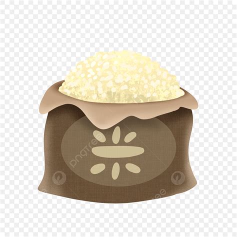 원래 손으로 그린 쌀 봉지 만화 손으로 그린 쌀 기발한 Png 일러스트 및 Psd 이미지 무료 다운로드 Pngtree