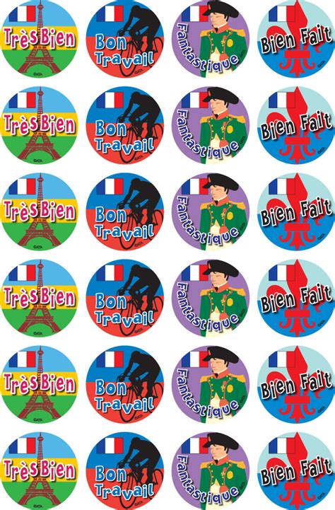 French Language Stickers Previous Design Merit And Award Classroom Resources Australian