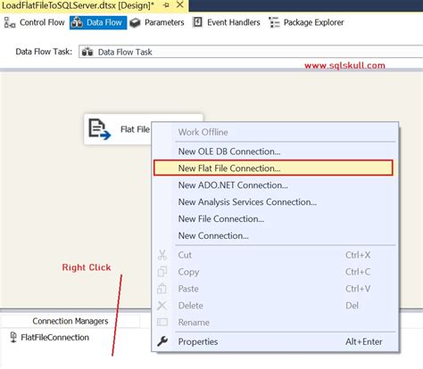Load Flat File Into Sql Server Table In Ssis Sqlskull