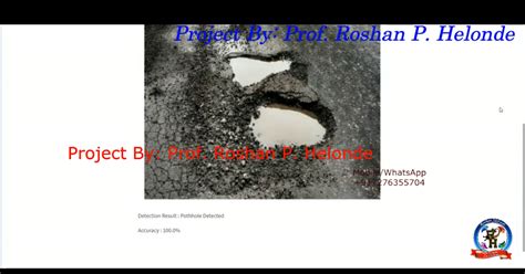 Pothhole Detection Using Deep Learning Cnn Pathhole Detection Using Python Project With Source