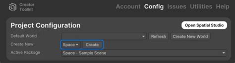 Spatial Packages Spatial Creator Toolkit