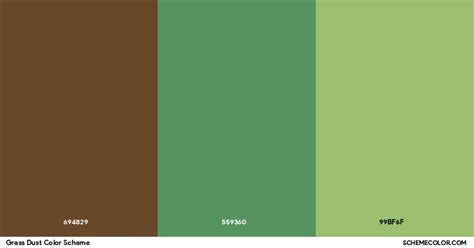 Grass Dust Color Scheme Palettes