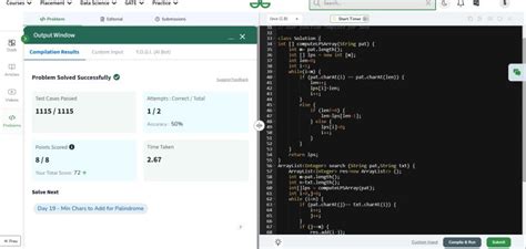 Gfg160 Geeksstreak2025 Java Problemsolving Dsa 100daysofcode Sakshi Shukla