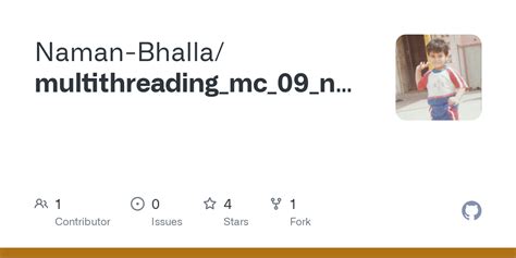 GitHub Naman Bhalla Multithreading Mc Nov