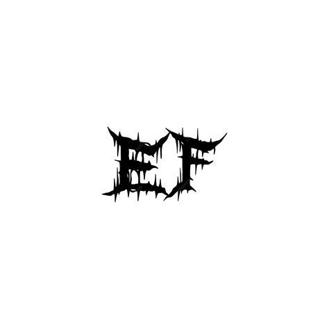 Ef 모노그램 로고 디자인 문자 텍스트 이름 기호 흑백 로고타입 알파벳 문자 단순 로고 프리미엄 벡터