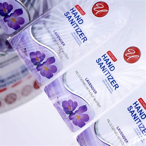 High Quality Odm Plastic Bottle Label Stickers Factory Cosmetics Daily Necessities Label