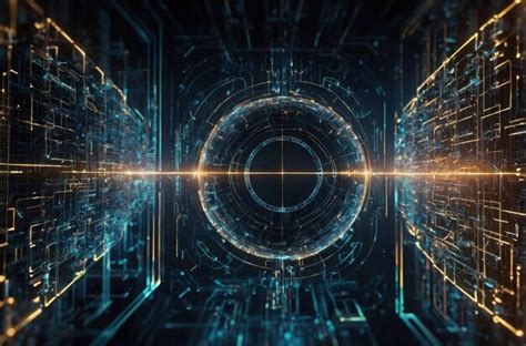 Quantum Computing Circuit Closeup Premium Ai Generated Image