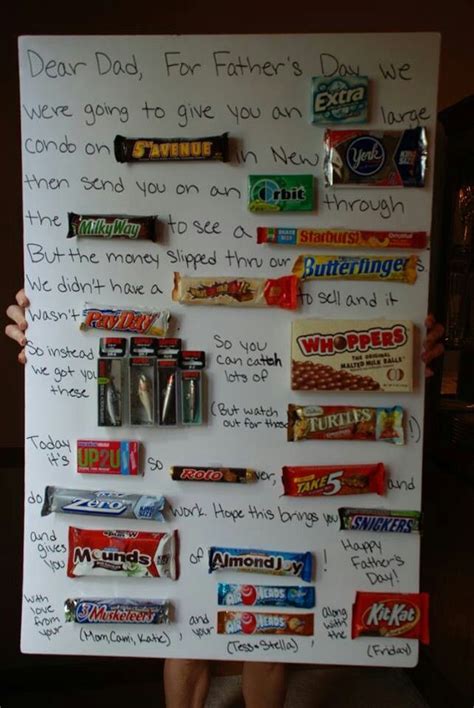 Candy Letter Fathers Day Crafts Dad Day Fathers Day
