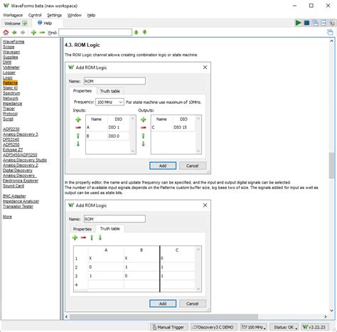 How To Generate Digital Signals In Patterns Using Script Test And Measurement Digilent Forum