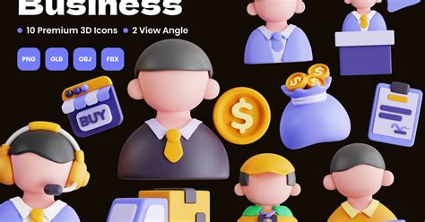 Business 3d Icon Objects Ft 3dicon And Conference Envato