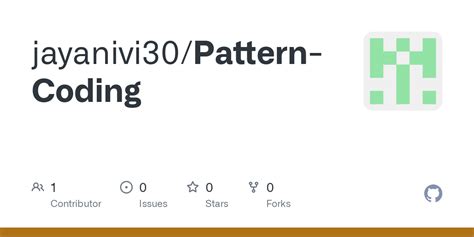 Github Jayanivi30pattern Coding