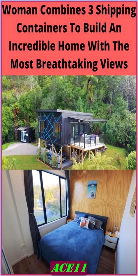 Woman Combines 3 Shipping Containers To Build An Incredible Home With The Most Breathtaking