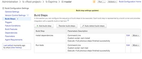 Continuous Integration For Node Js Projects With TeamCity Ariya Io