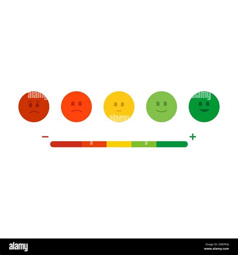 Customer Satisfaction Survey Emoticons Vector Stock Vector Image And Art Alamy
