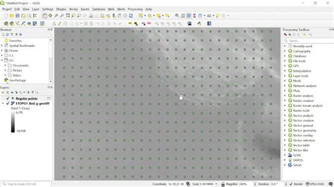 Convert Geotiff Bathymetry And Topography To Xyz On Custom Grid Using Qgis Youtube