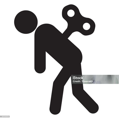 흰색 배경의 피로 아이콘입니다 에너지 플래그가 없습니다 피곤한 기호 플랫 스타일 정서적 탈진에 대한 스톡 벡터 아트 및 기타