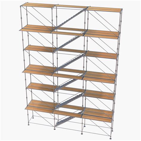 D Model Scaffold Construct Industry Turbosquid