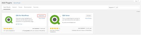 Qlikview Addict Qlik For Wordpress Plugin