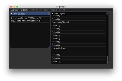 Github Justinfincherlogmeowsharp Logcat Viewer Using Imgui