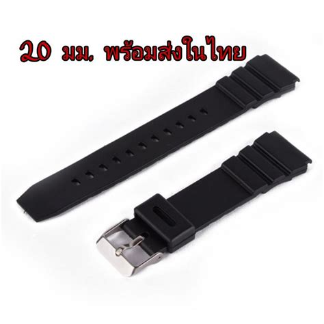 สายนาฬิกาข้อมือ Casio แบบซิลิโคน ขนาด 20มม สำหรับนาฬิกาข้อมือ Shopee Thailand