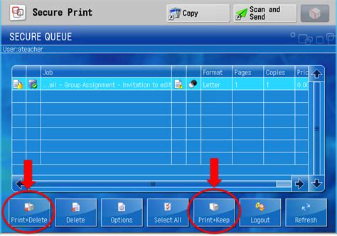 Releasing Print Job From Copier Technology Handbook