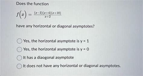 Solved Does The Function Chegg Com
