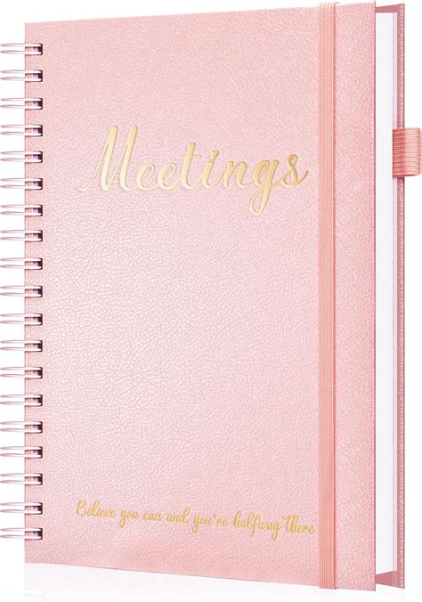 Jubtic Meeting Notebook For Work With Action Items Work Journal Project Planner