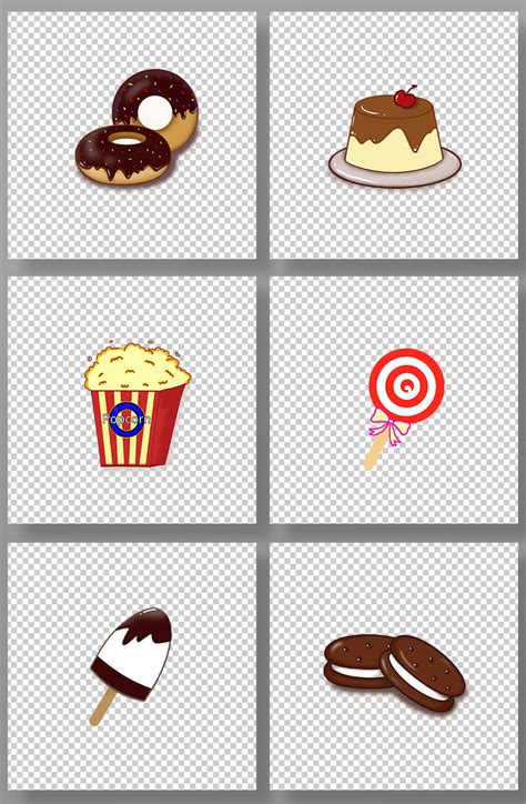 手绘零食素材 手绘零食模板 手绘零食图片高速下载 设图网