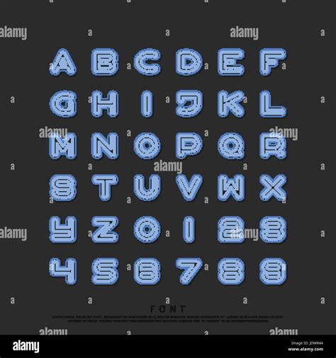 Grill Texture Alphabet Letters And Numbers Vector Font Type Design Round Outline Regular