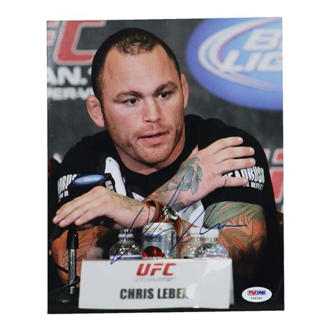 Chris Leben Signed Ufc 8x10 Photo Psa Pristine Auction