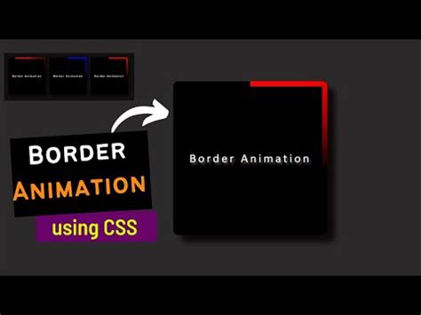Awesome Border Animation Using Css Codewell Tech