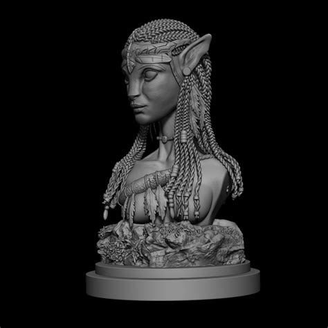 Stl File Avatar Bust・3d Printing Model To Download・cults