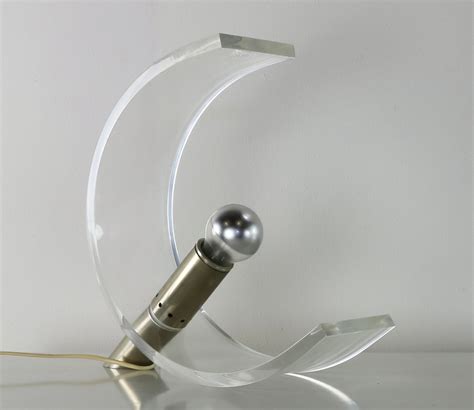Acrylic Plexiglass Table Desklamp By François Arnal For Atelier A France