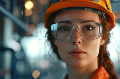 Premium Photo Confident Female Engineer Frizzy Hair Closeup In Career