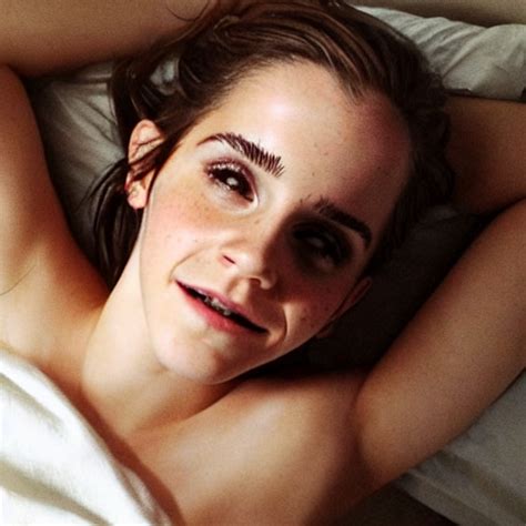 Prompthunt Emma Watson In Bed Waiting For You Comfy Bare Shoulders
