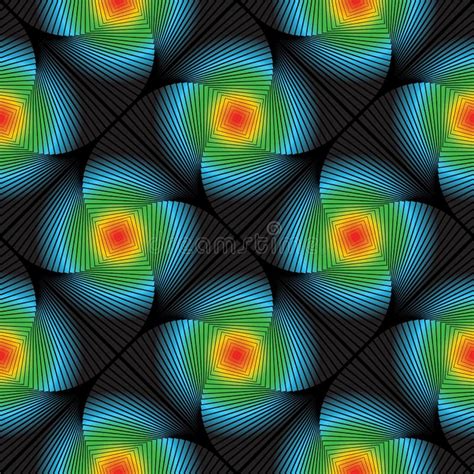 Design Seamless Whirl Geometric Stripy Pattern Stock Vector Illustration Of Movement