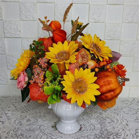 새상품해바라기 호박 센터피스 도자기화병 헬로마켓