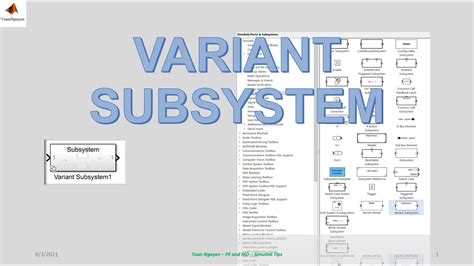Matlab Simulink Variant Subsystem Hướng Dẫn Khối Variant Simulink Youtube