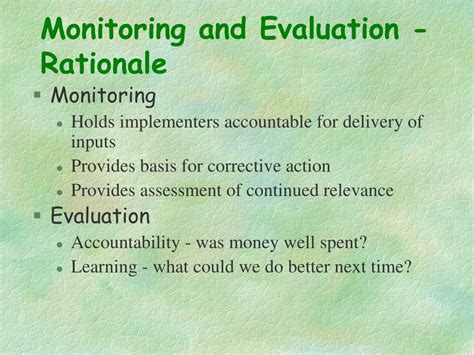 PPT Monitoring And Evaluation A Logical Frame PowerPoint Presentation ID