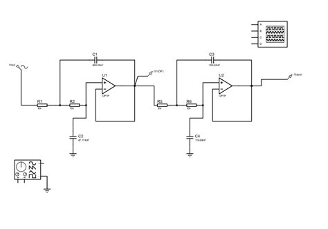 analog low pass chebyshev i filter designed with the computed