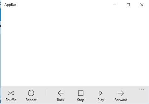 appbar control for windows 10