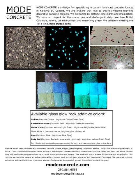 Mode Concrete Take Terrazzo Concrete A Step Further By Adding Glass
