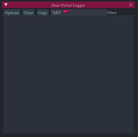 Logger Filter Text Input Not Support Other Language · Issue 198