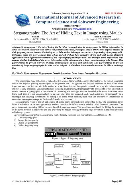 Pdf Steganography The Art Of Hiding Text In Image Using Beforeaugust2017