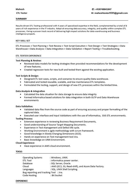 mahesh etl pdf software testing databases
