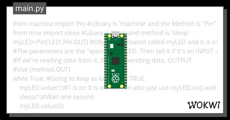Raspberry Pi Pico W Lesson 1 Wokwi Esp32 Stm32 Arduino Simulator